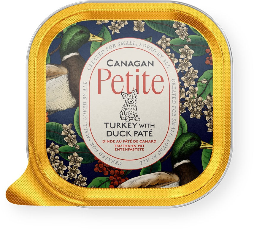 CANAGAN Petite Pate pentru câini, cu Raţă şi Curcan 100g – Maxi-Pet.ro