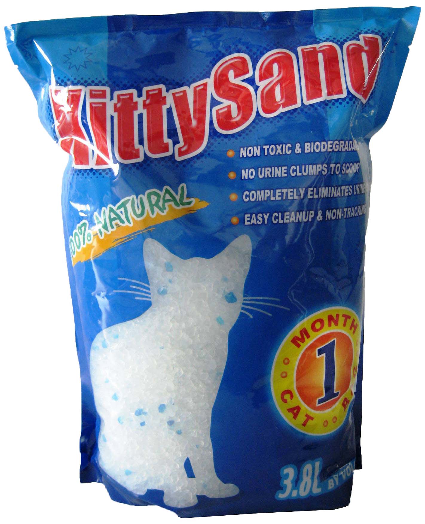 Home › Produse Pisici › KITTY SAND Nisip silicat pentru pisici, absorbant