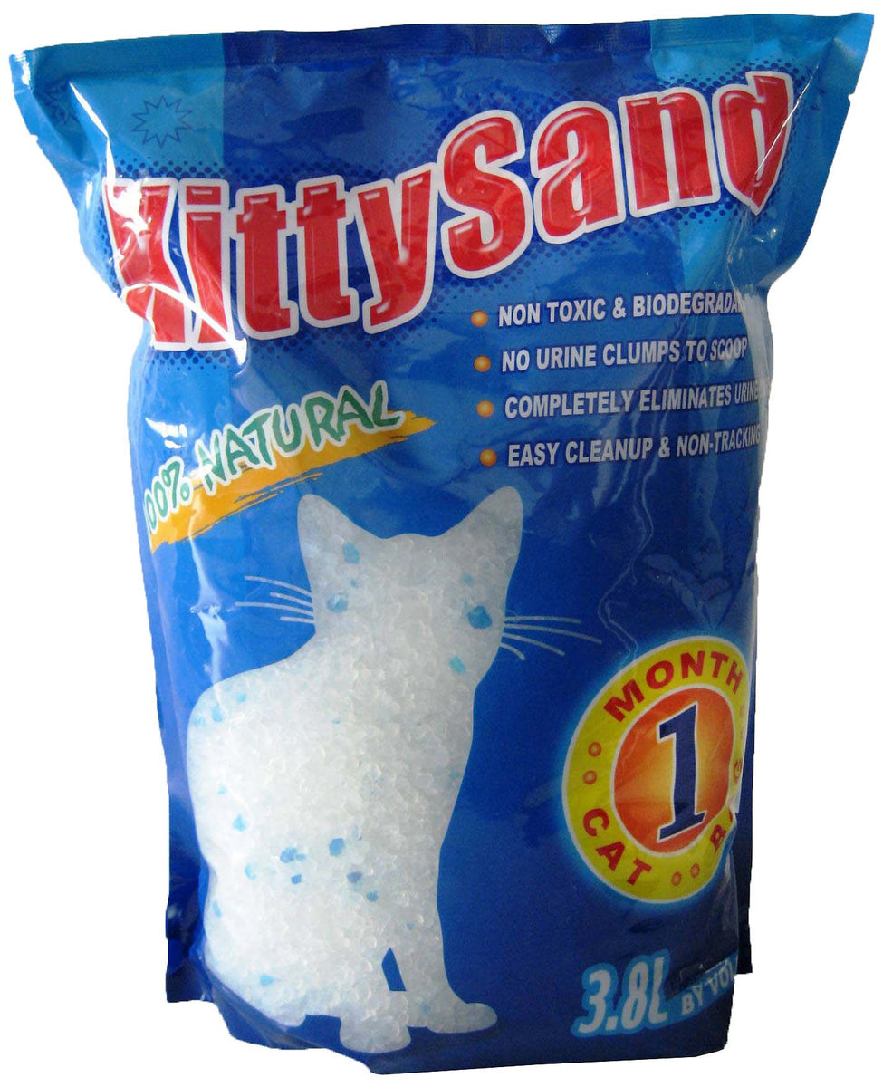 KITTY SAND Nisip silicat pentru pisici, absorbant – Maxi-Pet.ro