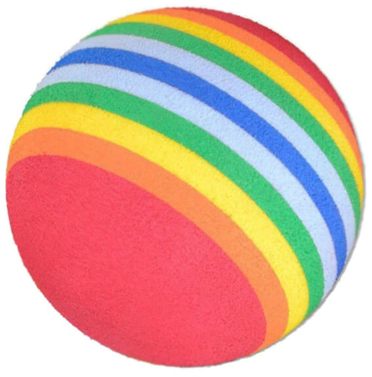 PAWISE Jucărie pentru pisici Minge moale, în culorile curcubeului, 3cm ...